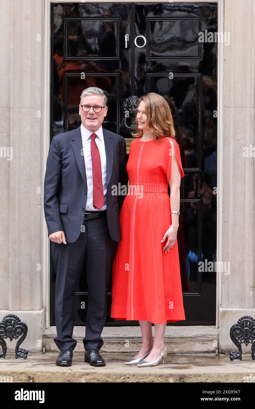 Incoming Prime Minister Sir Keir Starmer with his wife, Victoria ...