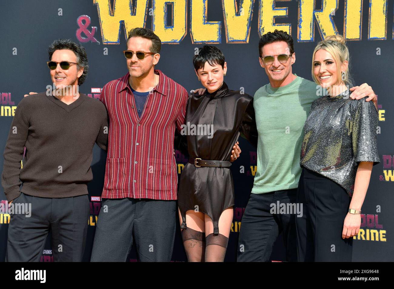 Shawn Levy, Ryan Reynolds, Emma Corrin, Hugh Jackman und Wendy Jacobson ...
