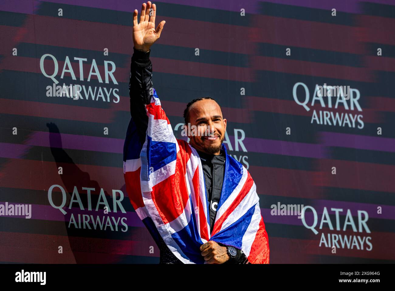 Silverstone, UK. 07th July, 2024. Lewis Hamilton (GBR) - Mercedes-AMG ...