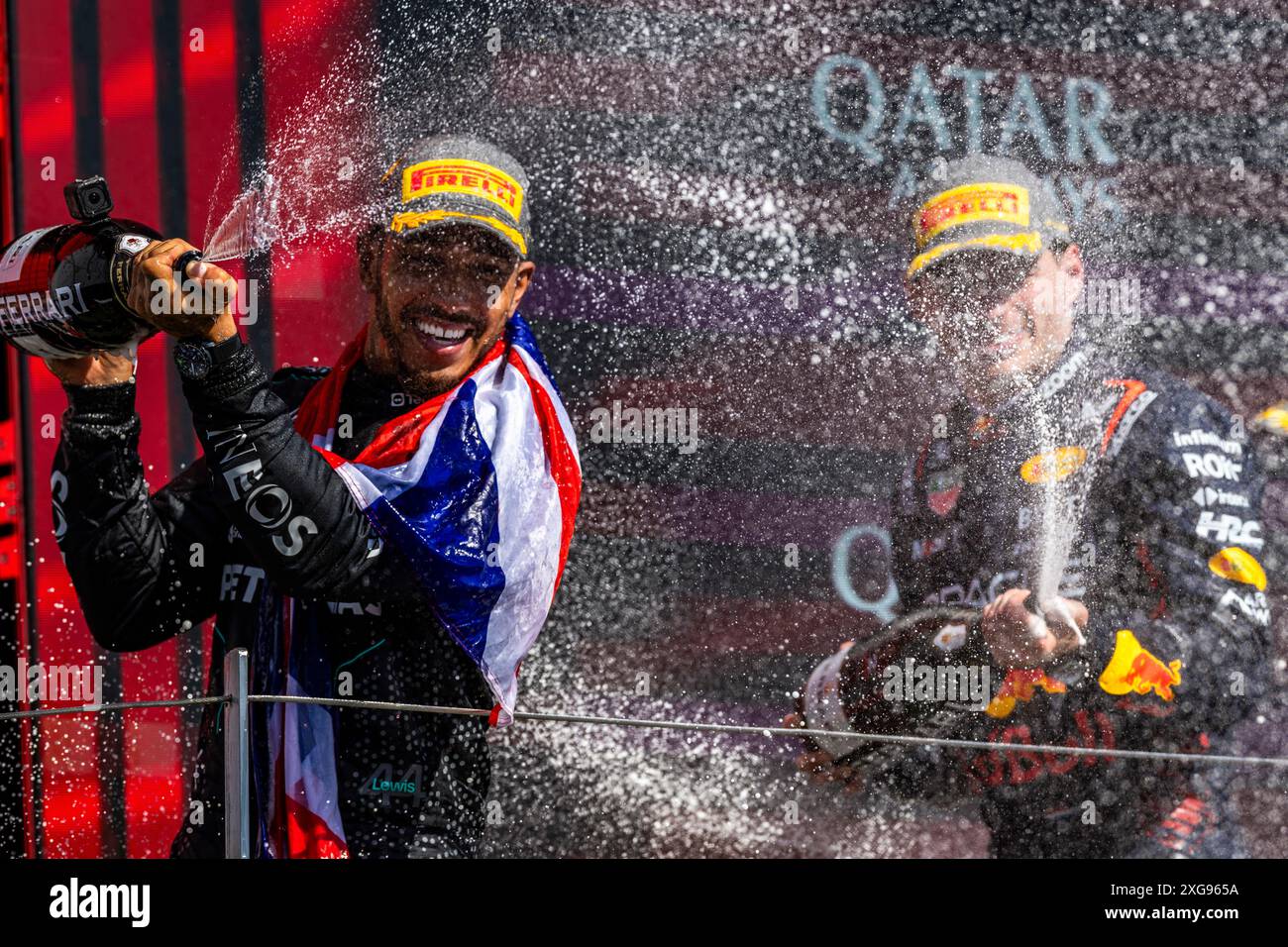 Silverstone, UK. 07th July, 2024. Podium of the Race on day 4, Sunday ...