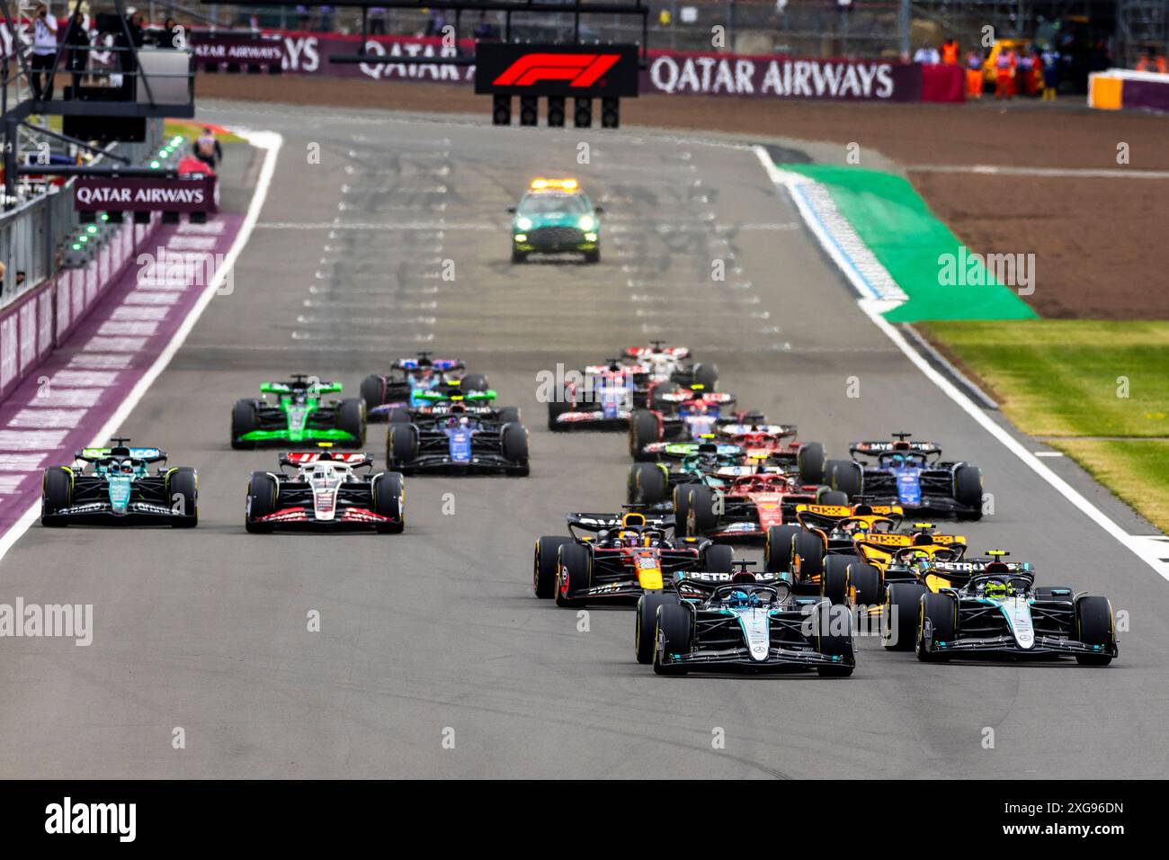 Silverstone, UK. 07th July, 2024. Start of the Race on day 4, Sunday ...