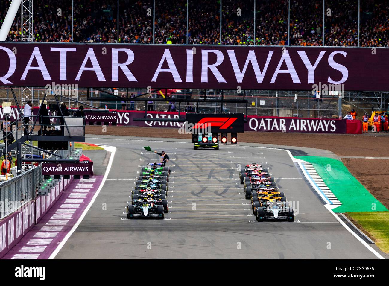 Silverstone, UK. 07th July, 2024. Start of the Race on day 4, Sunday ...