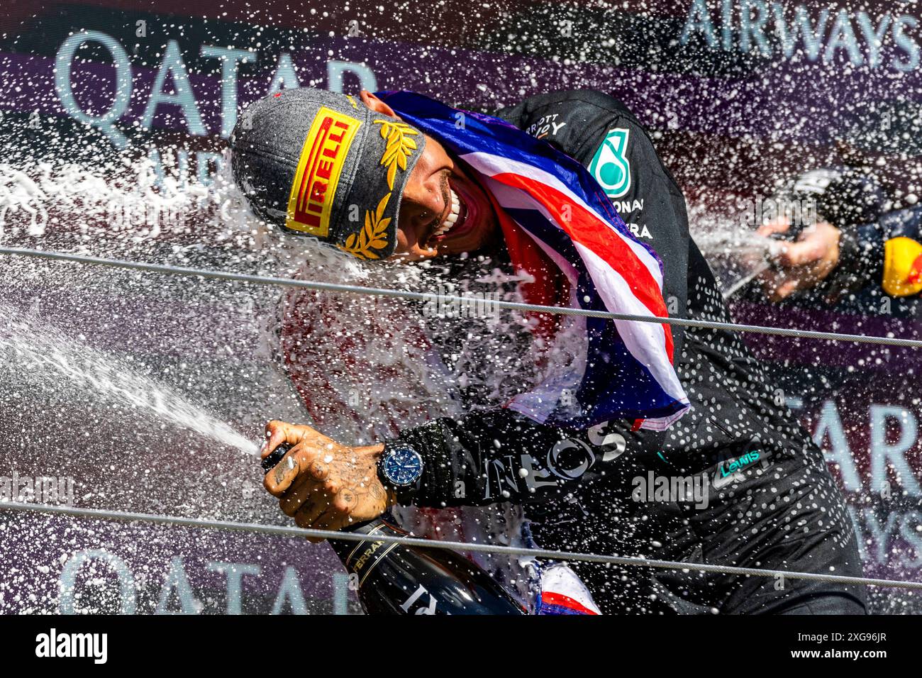 Silverstone, UK. 07th July, 2024. Lewis Hamilton (GBR) - Mercedes-AMG ...