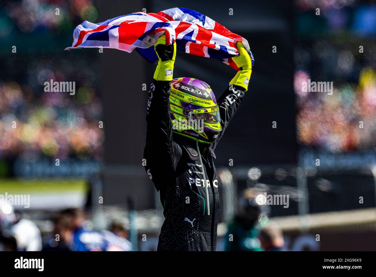 Silverstone, UK. 07th July, 2024. Lewis Hamilton (GBR) - Mercedes-AMG ...