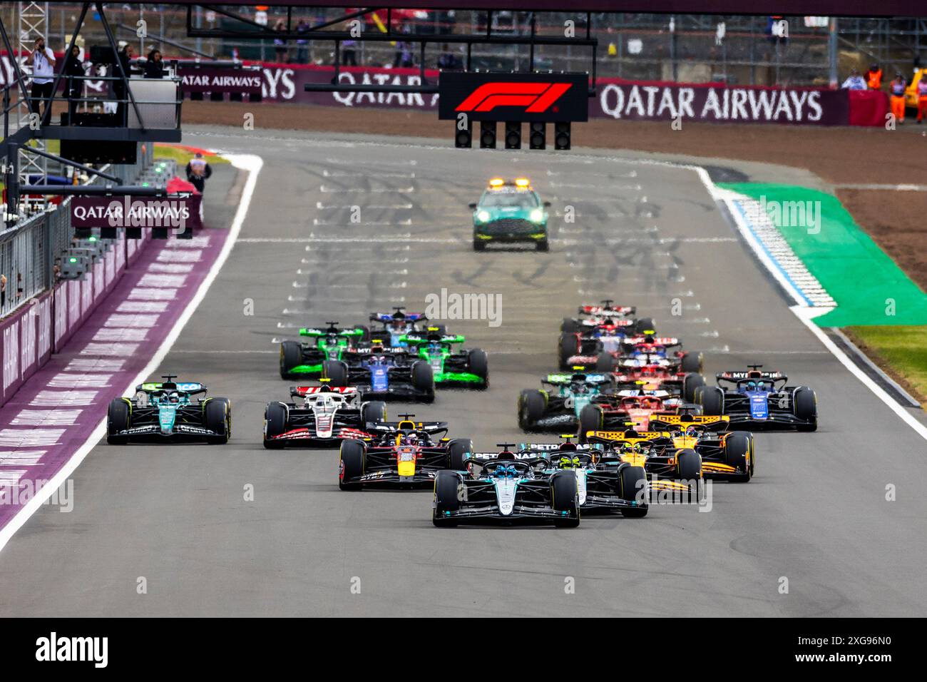 Silverstone, UK. 07th July, 2024. Start of the Race on day 4, Sunday ...