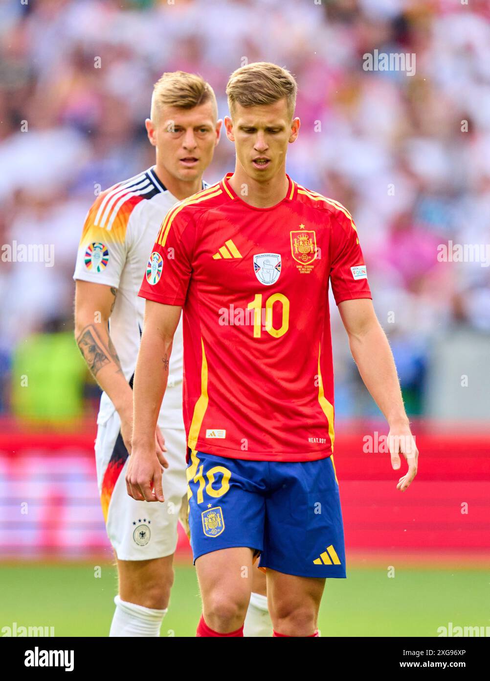 Toni Kroos, DFB 8 Dani Olmo, ESP 10 in the quarter final match GERMANY ...