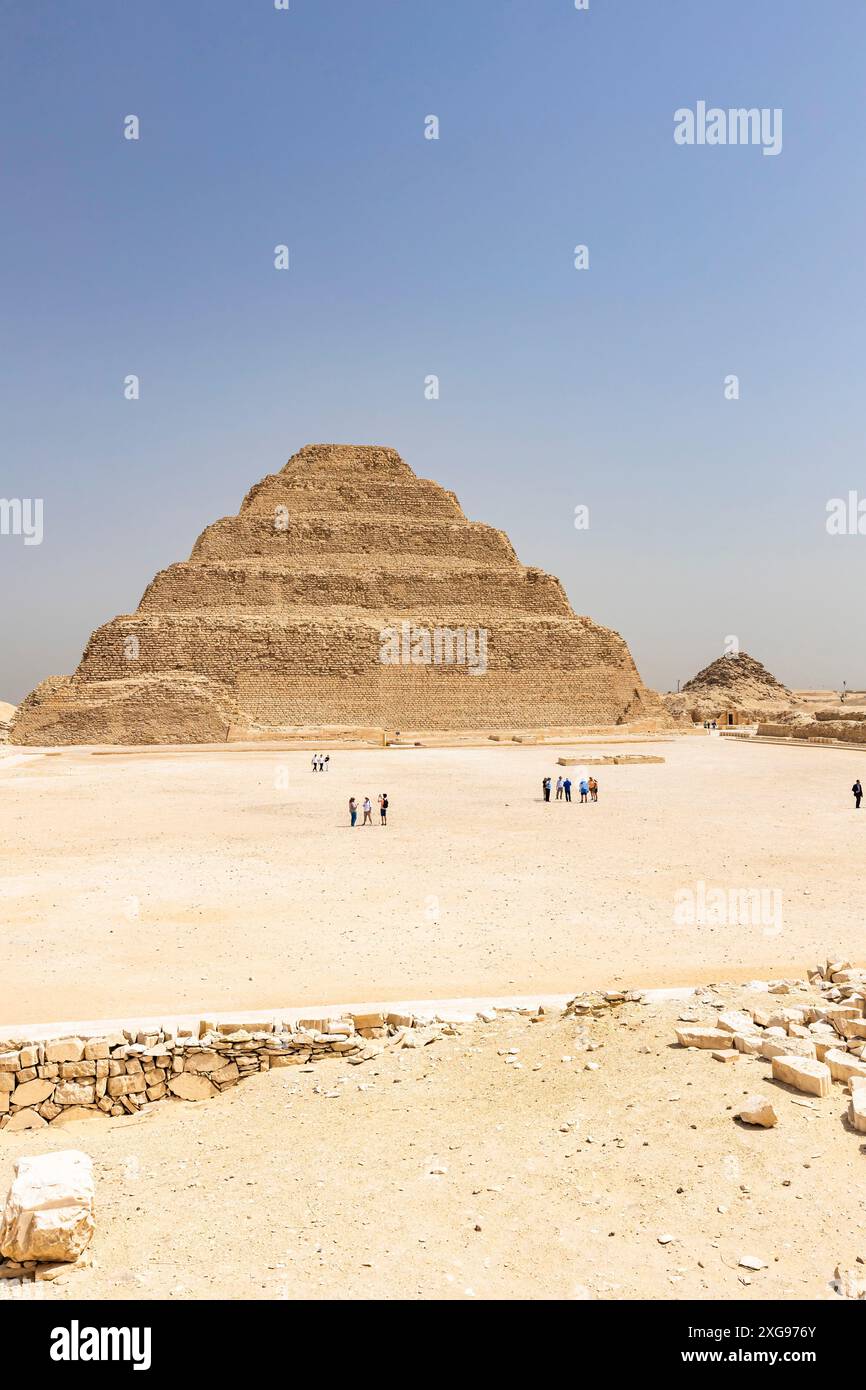 Saqqara(Saqqarah, Sakkara), Step Pyramid of Djoser(Djeser, Zoser), west ...