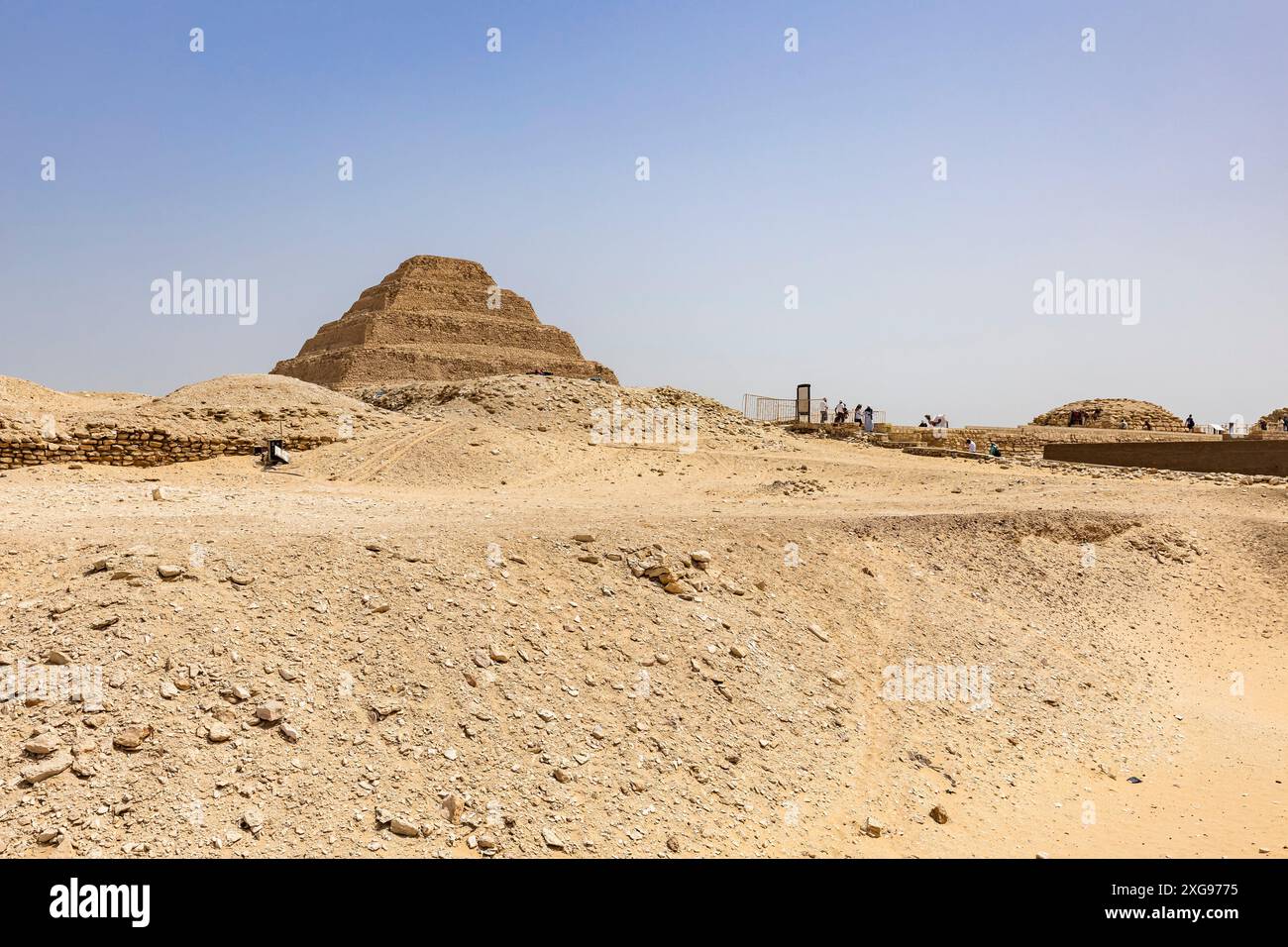 Saqqara(Saqqarah, Sakkara), Step Pyramid of Djoser(Djeser, Zoser), west ...