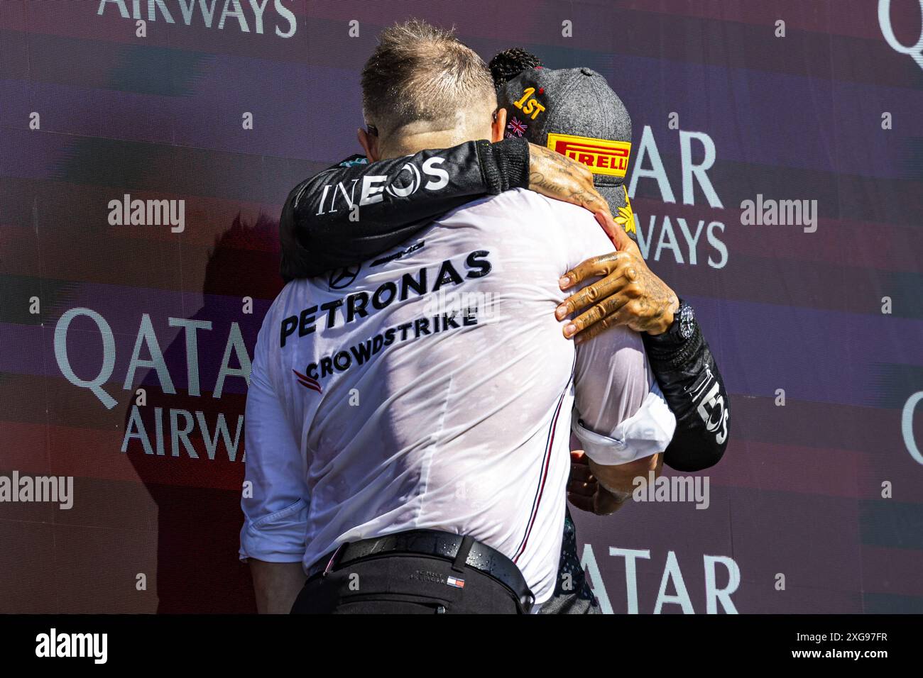Podium of the Race on day 4, Sunday july 7, 2024 of the formula 1 qatar ...