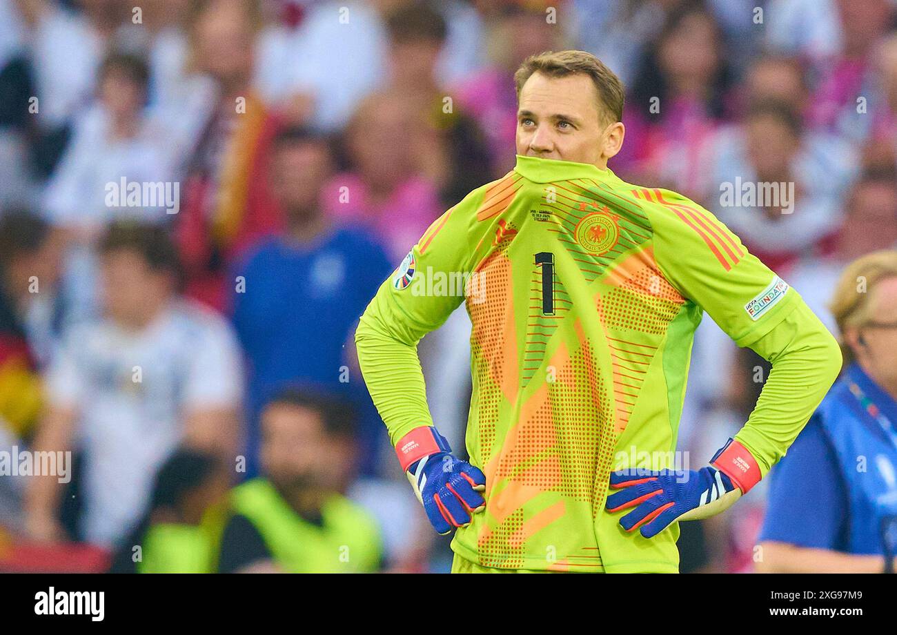 Manuel NEUER, DFB 1 goalkeeper, sad after the quarter final match GERMANY - SPAIN 1-2 n.V. of ...