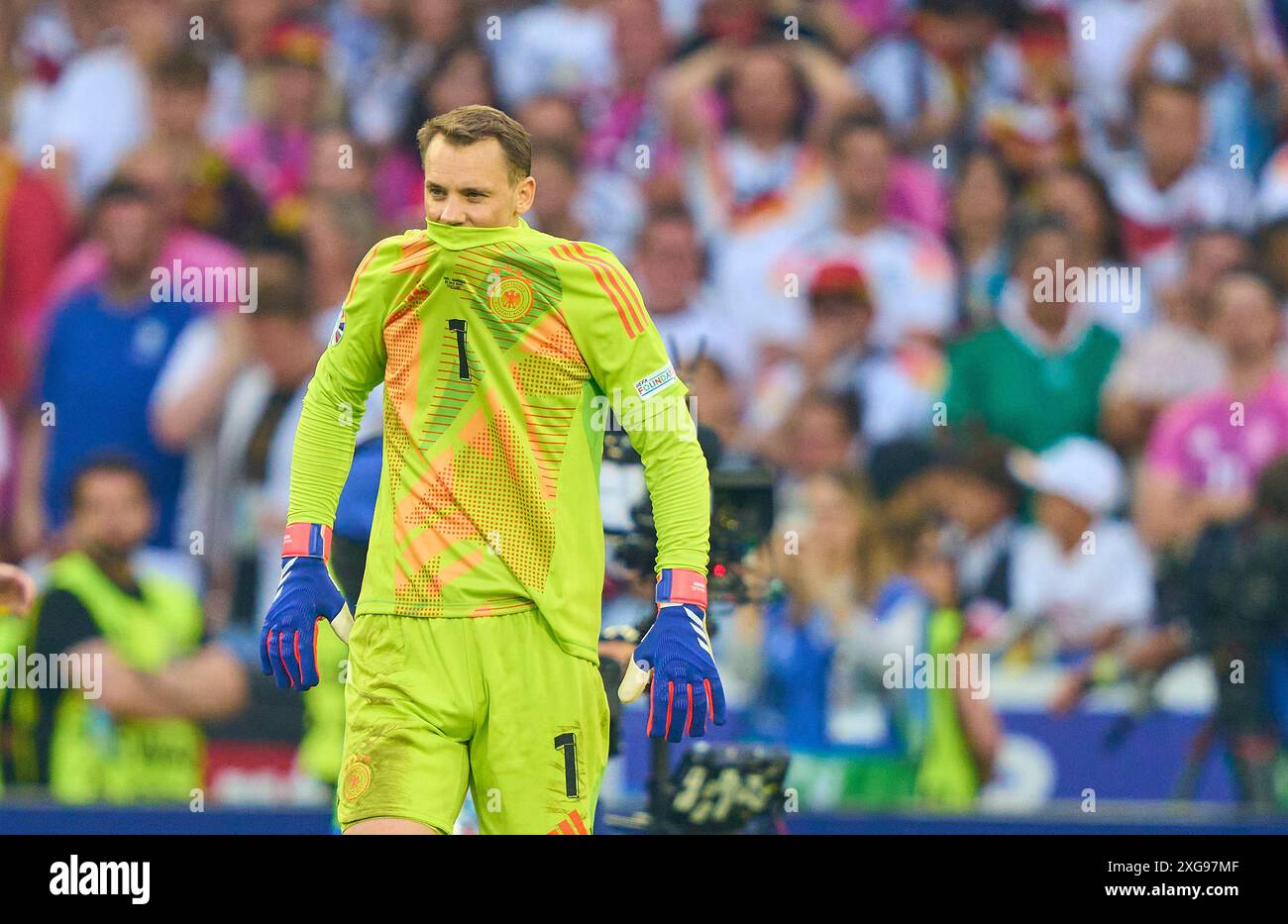 Manuel NEUER, DFB 1 goalkeeper, sad after the quarter final match ...