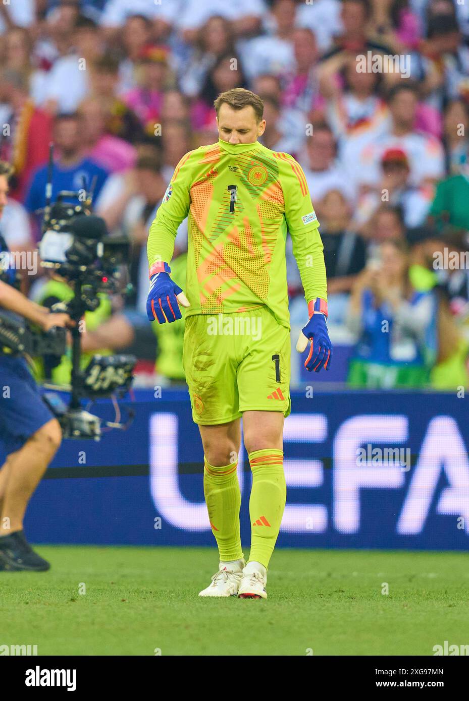 Manuel NEUER, DFB 1 goalkeeper, sad after the quarter final match ...