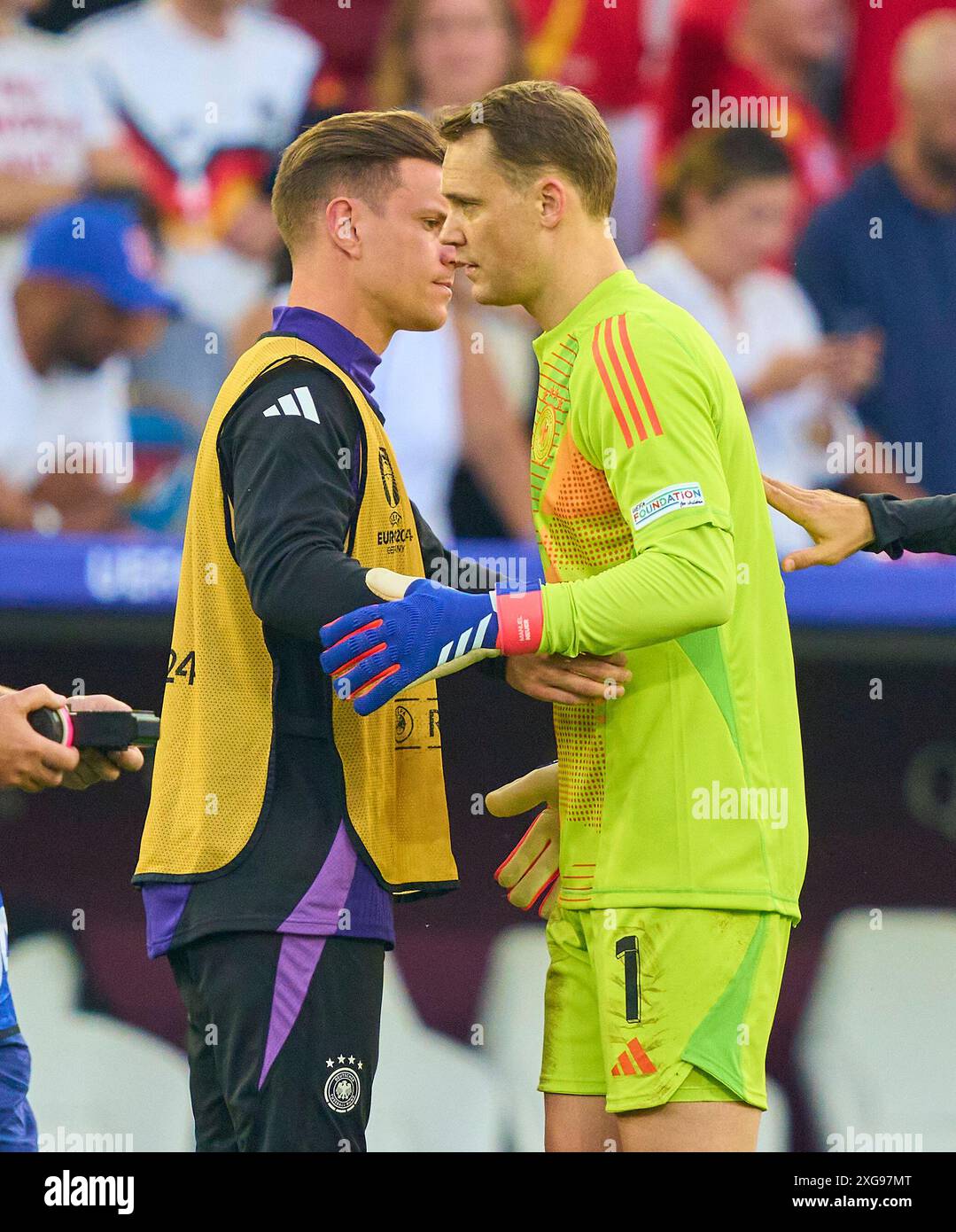 Manuel NEUER, DFB 1 goalkeeper, Marc-Andre ter STEGEN, DFB 22 sad after ...