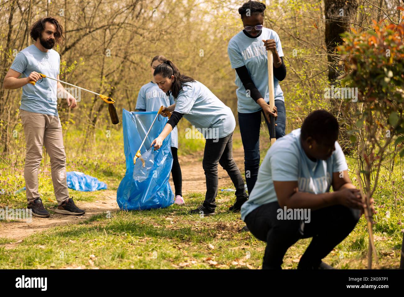 Clearing forest volunteers hi-res stock photography and images - Alamy
