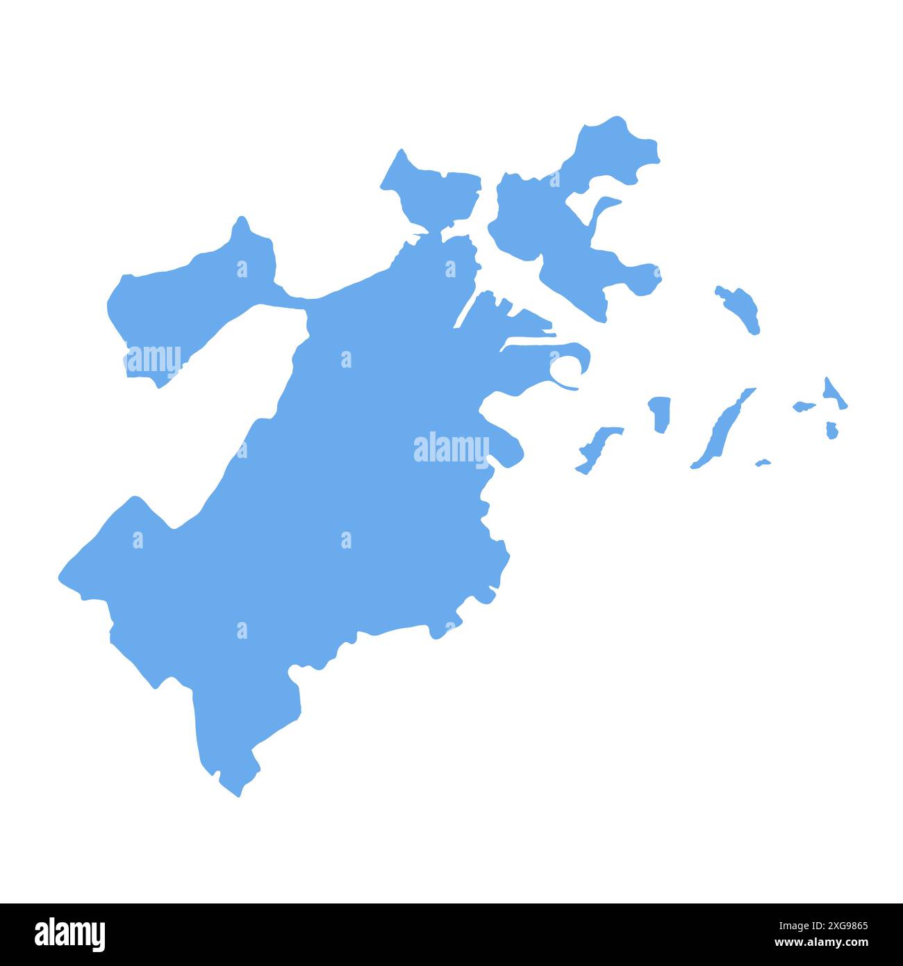 Silhouette map of boston city, capital of Massachusetts Stock Vector ...