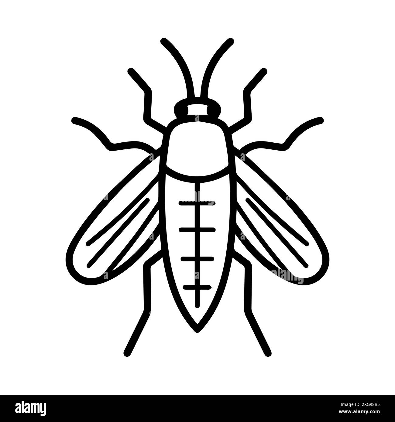 midge icon or modern line symbol. Vector line art and icon design with ...
