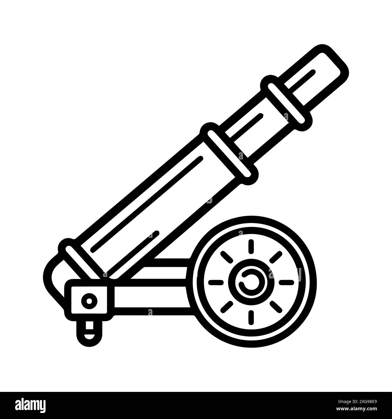 artillery icon or modern line symbol. Vector line art and icon design ...