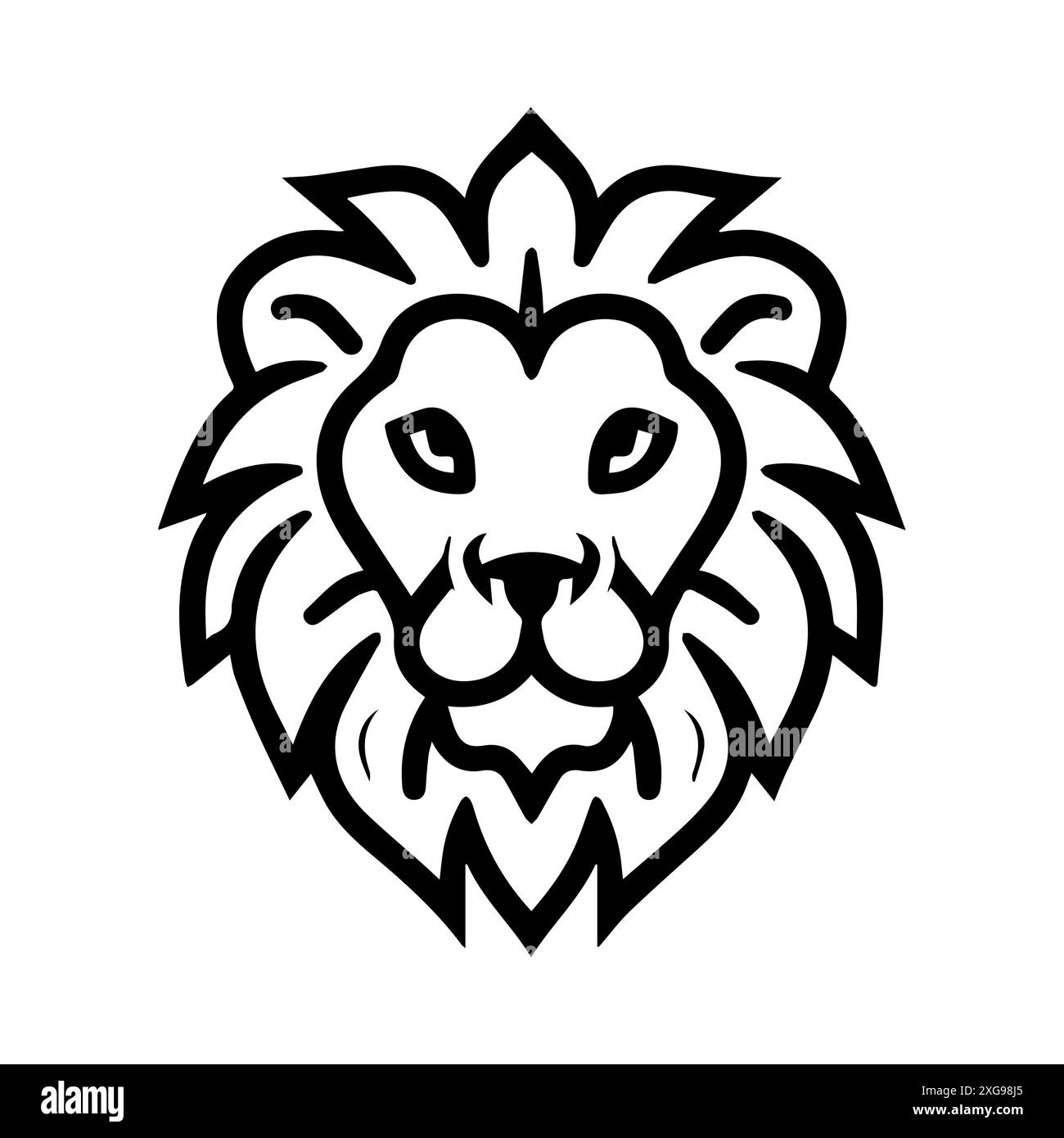 Lion Icon Or Modern Line Symbol Vector Line Art And Icon Design With