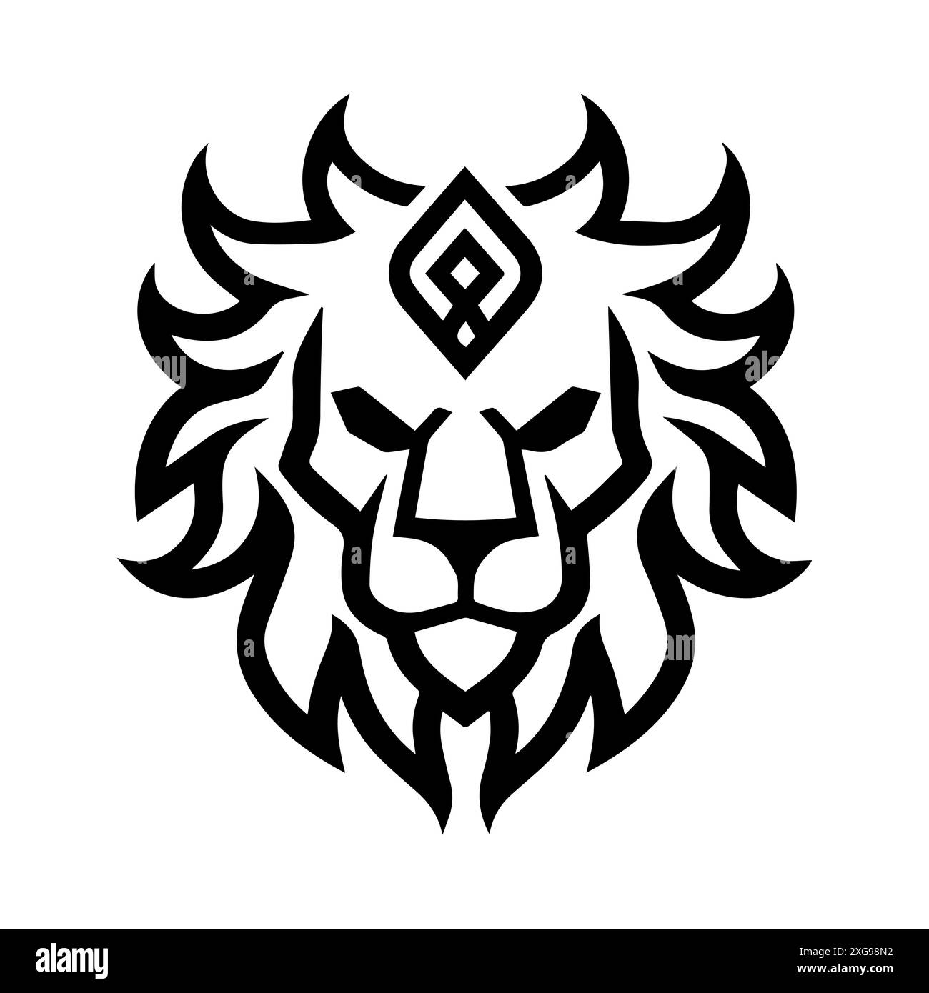 Manticore icon or modern line symbol. Vector line art and icon design ...