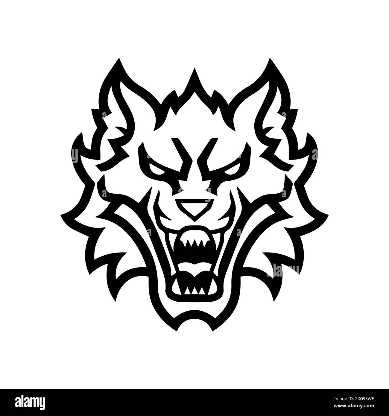 Cerberus Icon Or Modern Line Symbol Vector Line Art And Icon Design