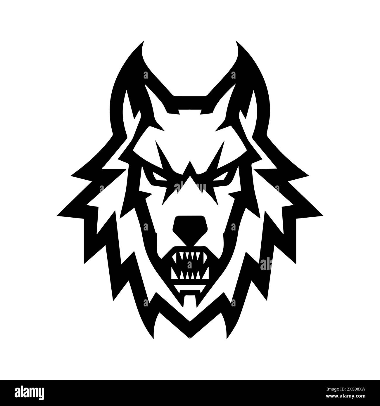 Cerberus icon or modern line symbol. Vector line art and icon design ...