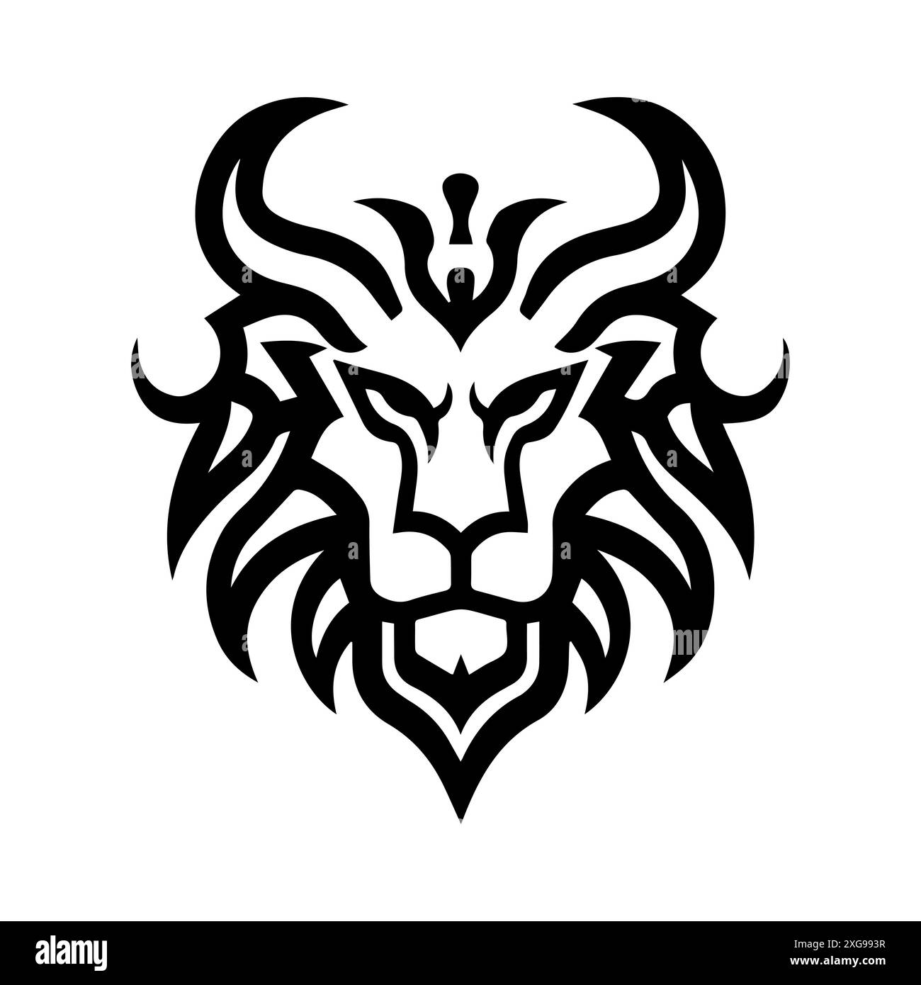 Manticore icon or modern line symbol. Vector line art and icon design ...