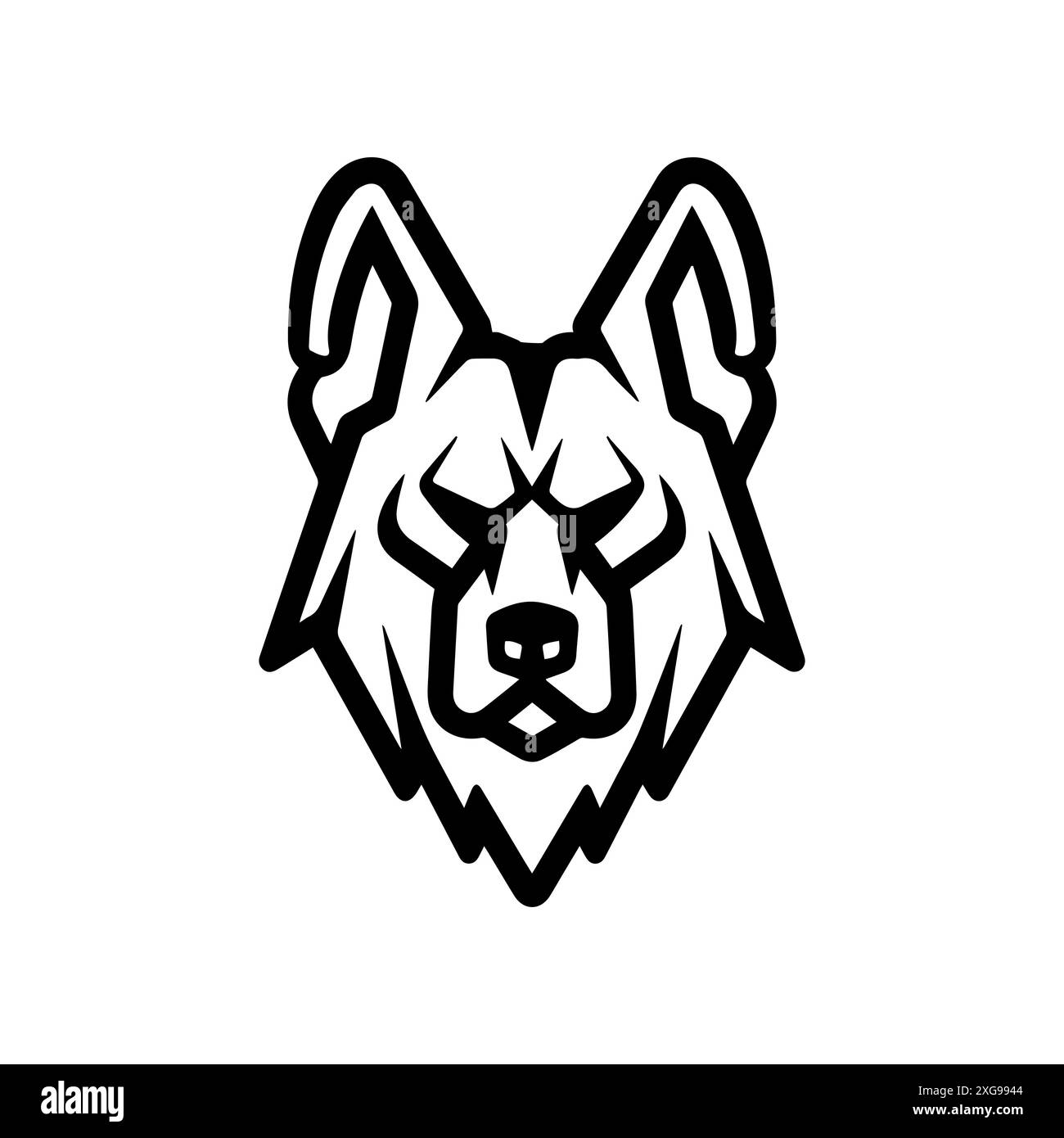 Cerberus icon or modern line symbol. Vector line art and icon design ...