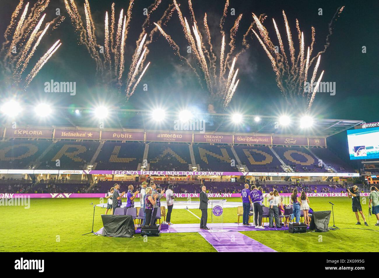 Orlando, Florida, USA, July 6, 2024, fireworks during the Legends ...