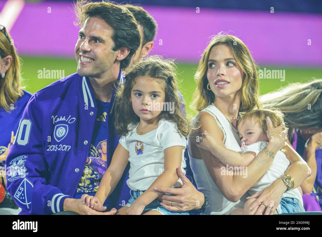 Orlando, Florida, USA, July 6, 2024, Ricardo Kaka with his family ...