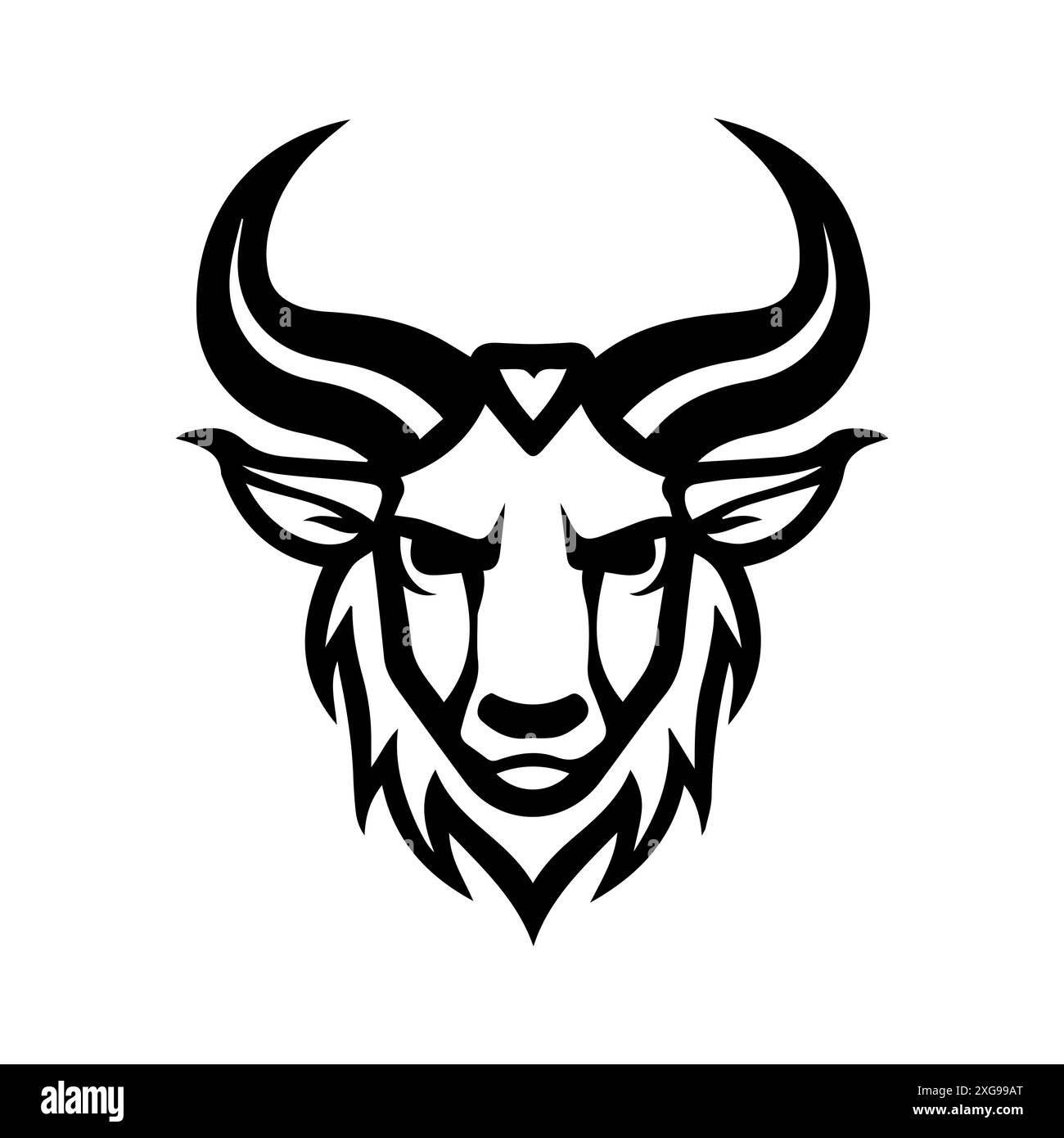 Minotaur icon or modern line symbol. Vector line art and icon design ...