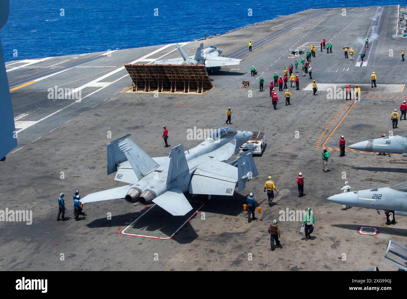 240706-N-UF592-1578 PACIFIC OCEAN (July 6, 2024) Sailors maneuver an F ...