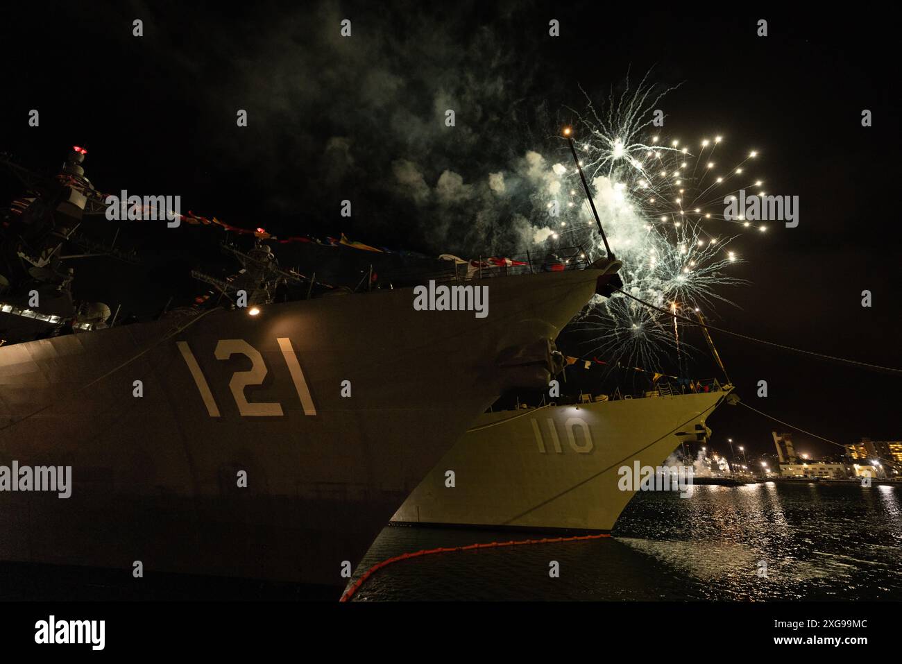 Arleigh Burke-class guided-missile destroyers USS Frank E. Petersen Jr ...