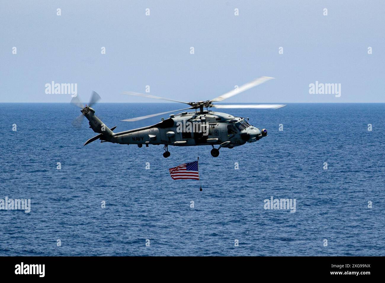 An MH-60R Seahawk, assigned to Helicopter Maritime Strike Squadron (HSM ...