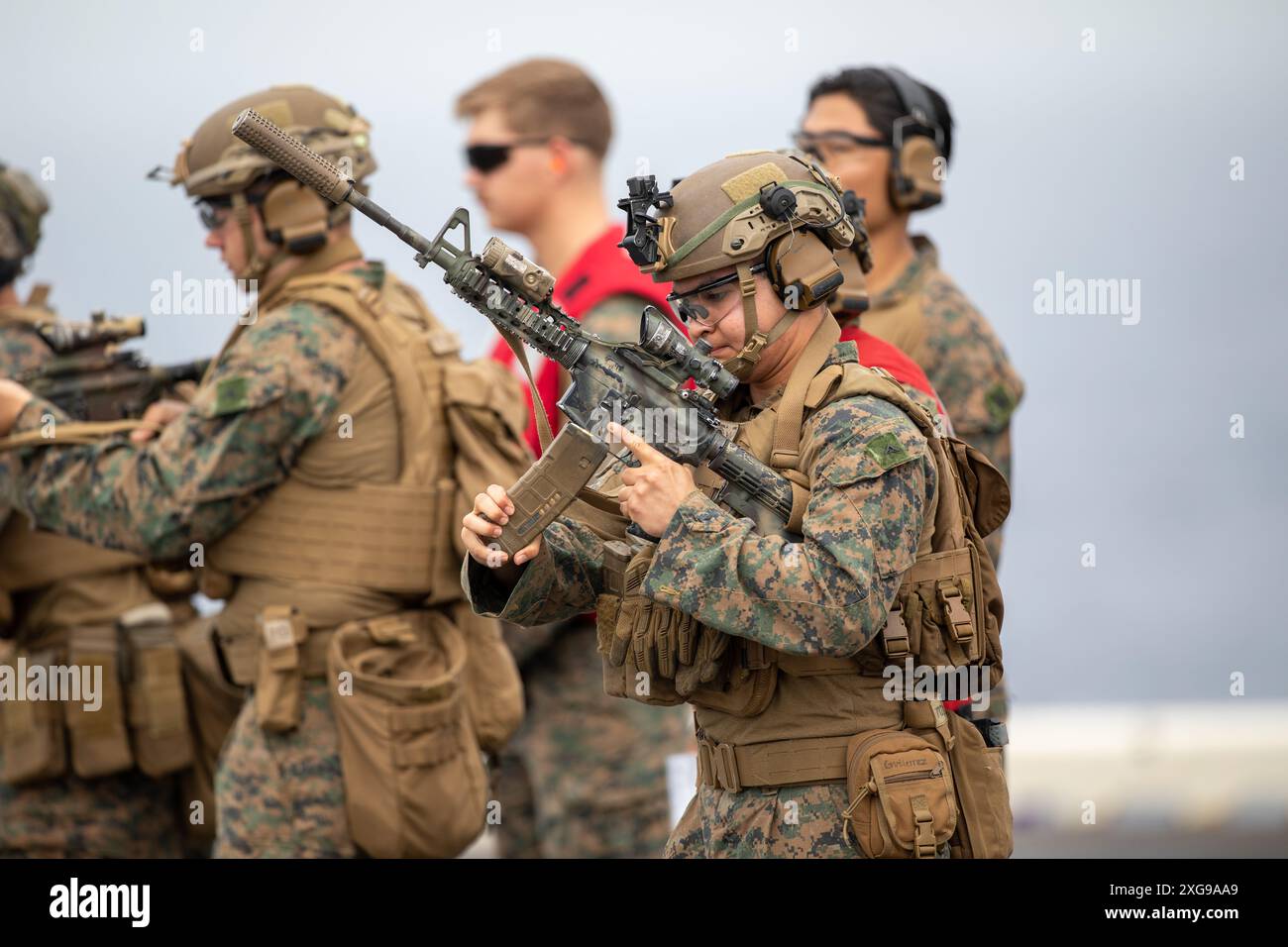 A U.S. Marine with Battalion Landing Team 1/8, 24th Marine ...
