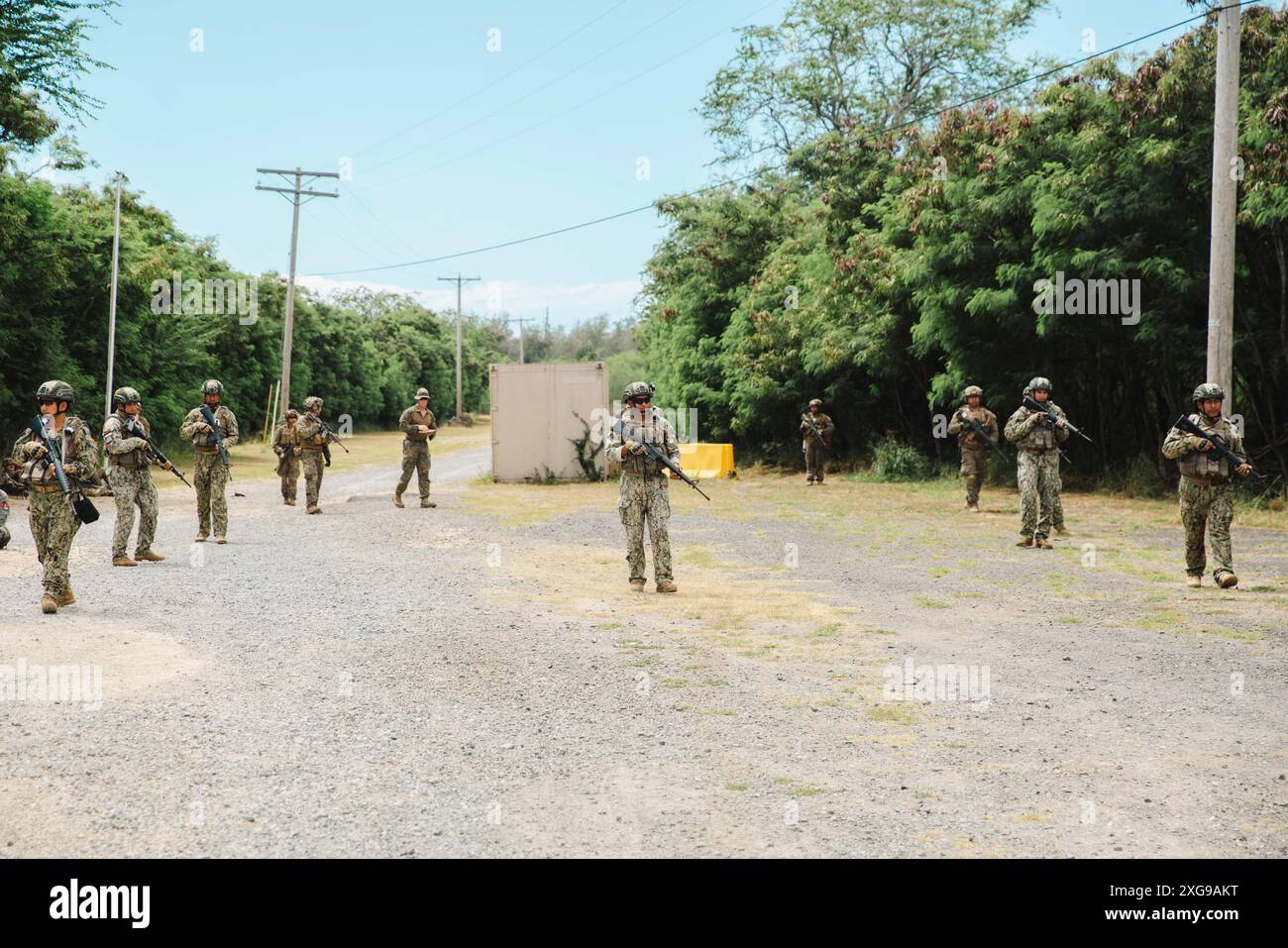 Ecuadorian Naval Infantry Corps marines and U.S. Marines assigned to ...