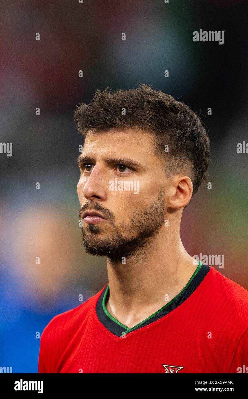 Hamburg, Germany. 05th, July 2024. Ruben Dias of Portugal seen during ...