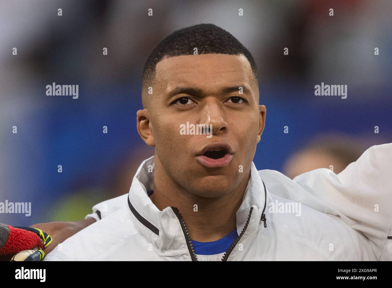 Hamburg, Germany. 05th, July 2024. Kylian Mbappe of France seen during ...