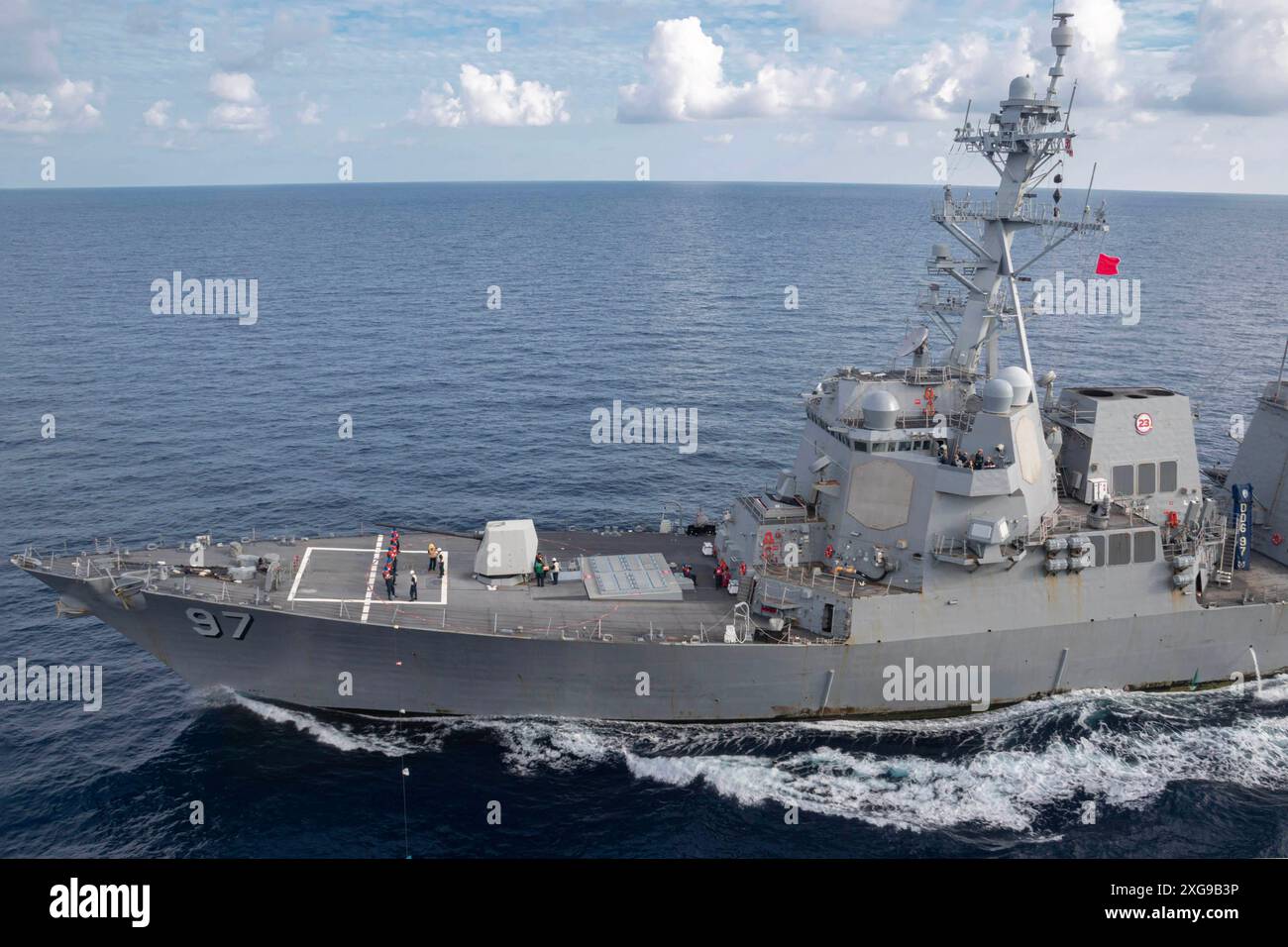 SOUTH CHINA SEA (July 6, 2024) The Arleigh Burke-class guided-missile ...