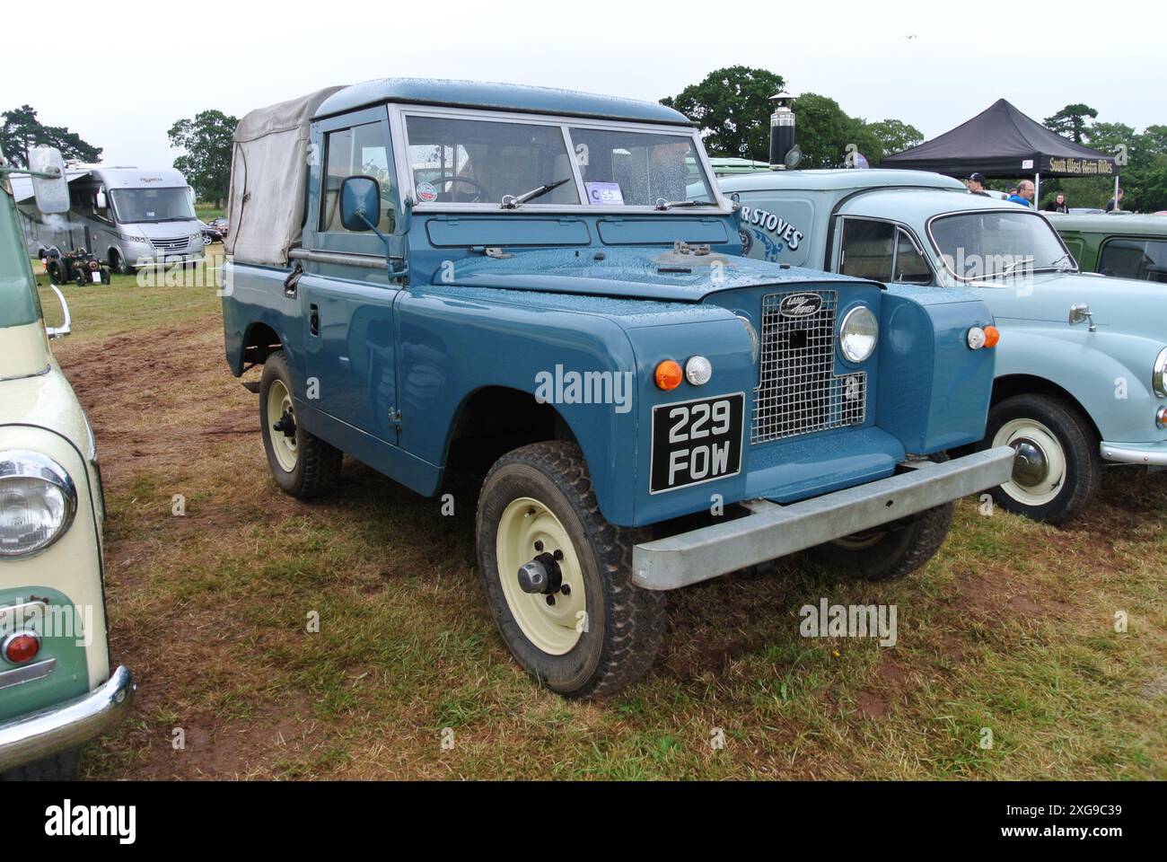 A 1964 Land Rover Series 2A parked on display at the 48th Historic ...