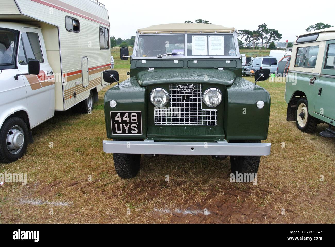 A 1959 Land Rover Series 2 SWB parked on display at the 48th Historic ...