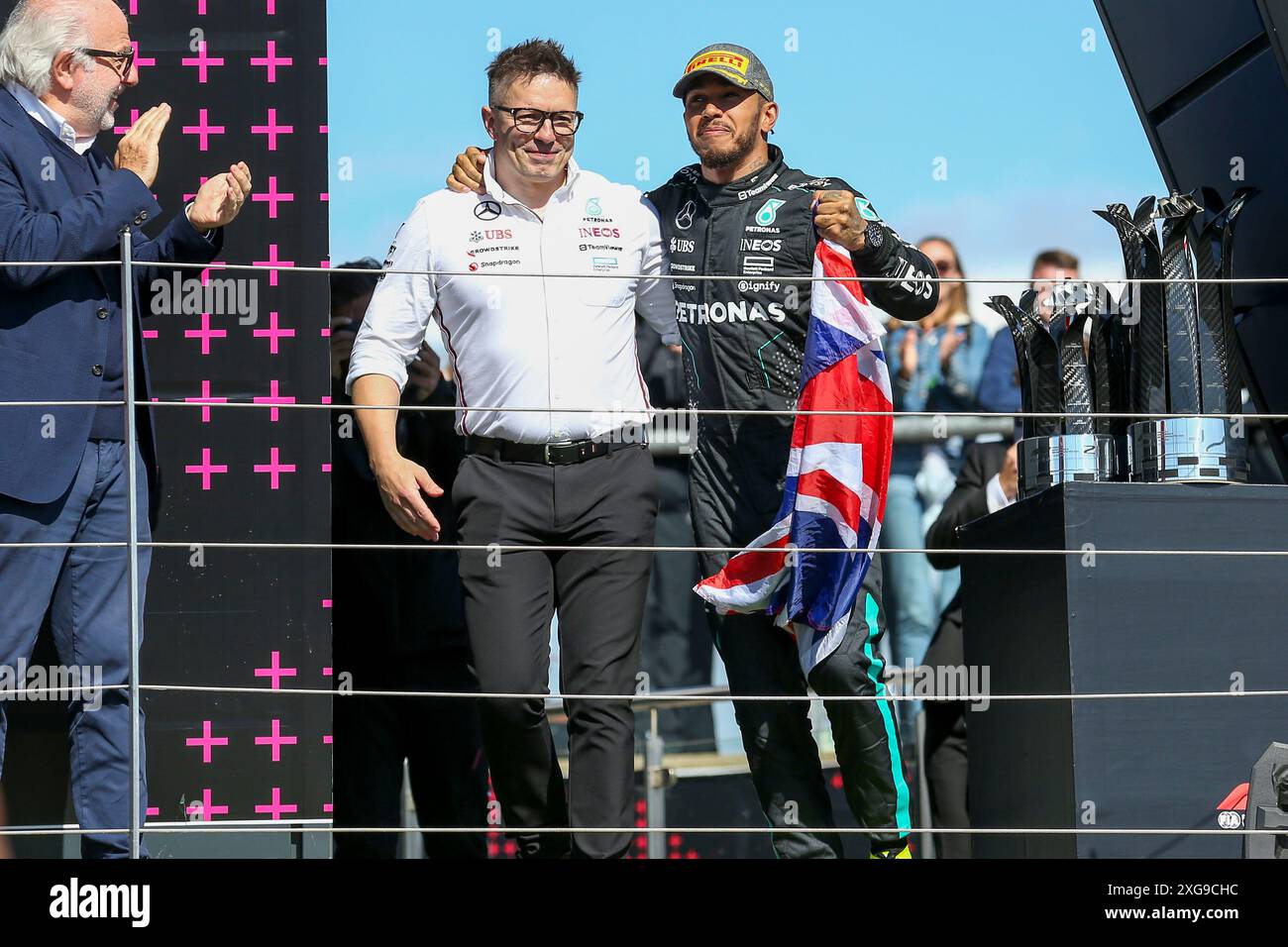 Silverstone, UK. 07th July, 2024. Lewis Hamilton 44 (GBR), Mercedes AMG ...