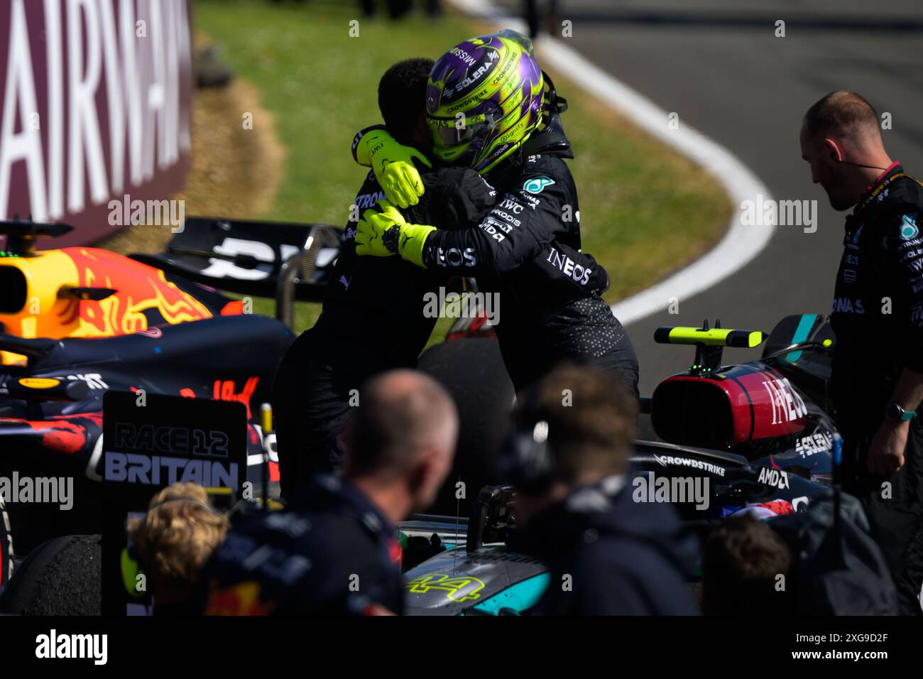 Silverstone, UK. 07th July 2024. Lewis Hamilton of Mercedes-AMG ...