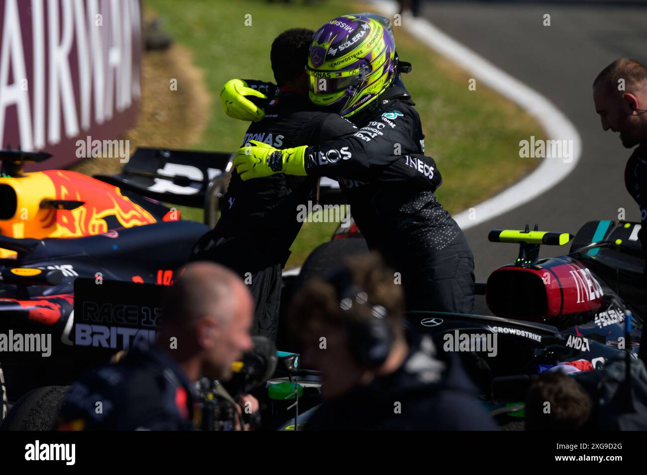 Silverstone, UK. 07th July 2024. Lewis Hamilton of Mercedes-AMG ...
