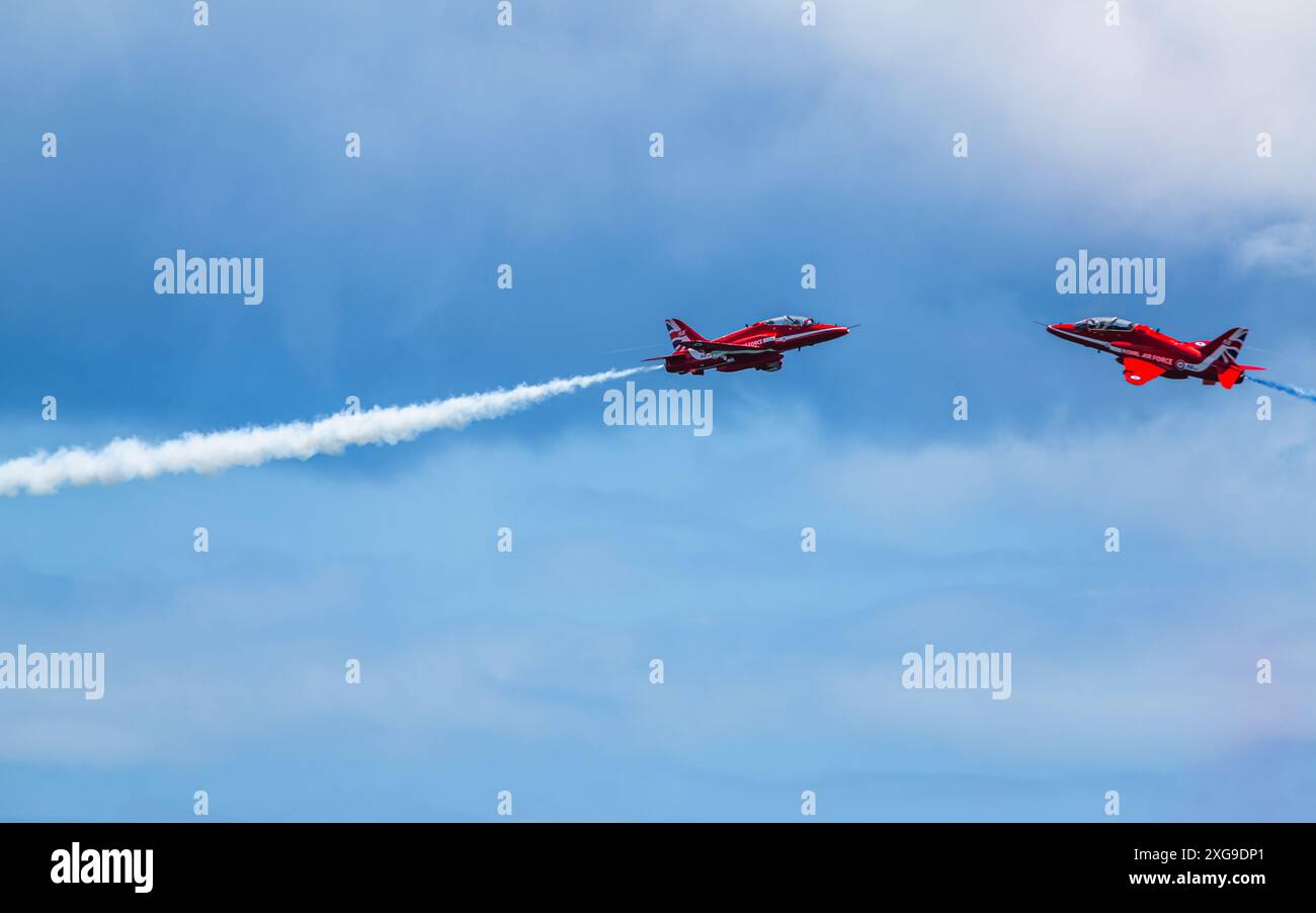 Red Arrows, Royal Air Force Aerobatic Team, Airshow 2024, Teignmouth ...