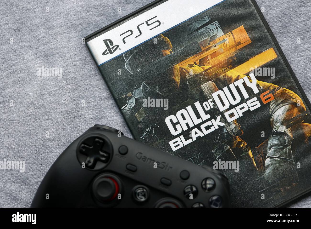 KYIV, UKRAINE - JUNE 26, 2024 Call of Duty Black Ops 6 PS5 video game ...