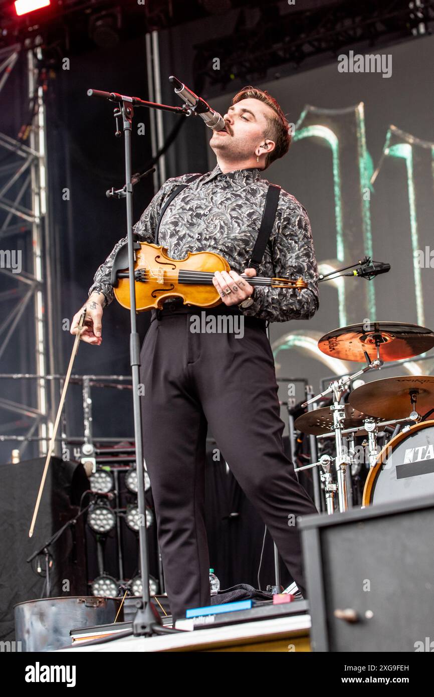 Milan Italy. 07th Jul 2024. The Swedish metalcore band IMMINENCE ...