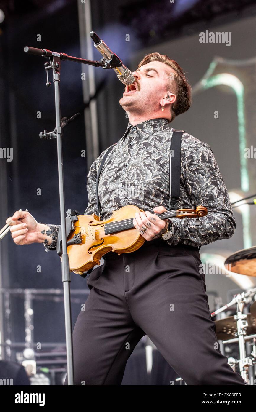 Milan Italy. 07th Jul 2024. The Swedish metalcore band IMMINENCE ...