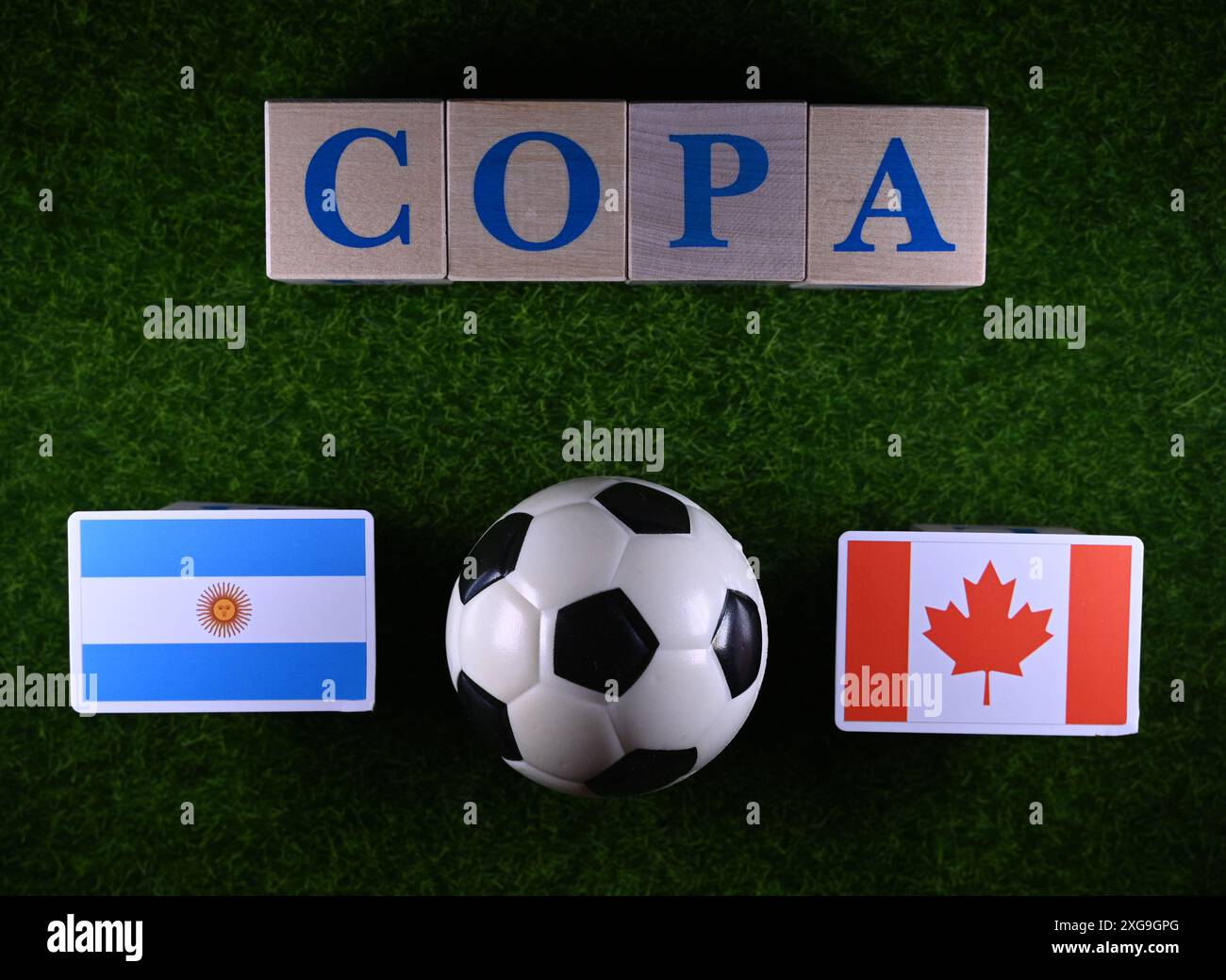 July 3, 2024, United States. Flags of the national teams participating ...