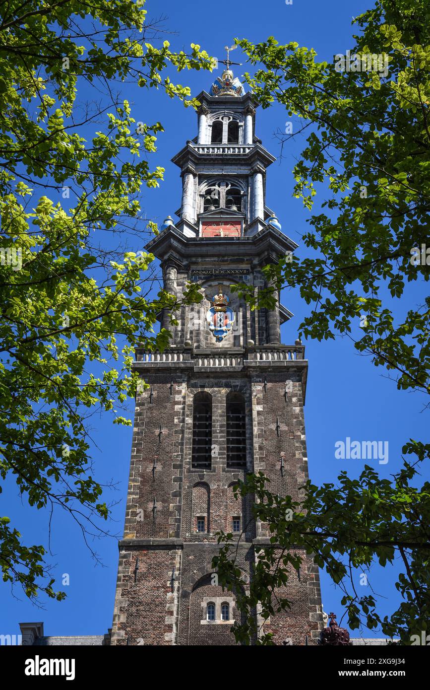 Netherlands amsterdam clock tower hi-res stock photography and images ...
