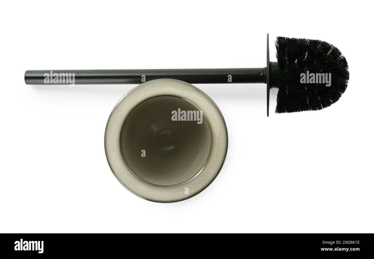 Toilet equipment top view Cut Out Stock Images & Pictures - Alamy